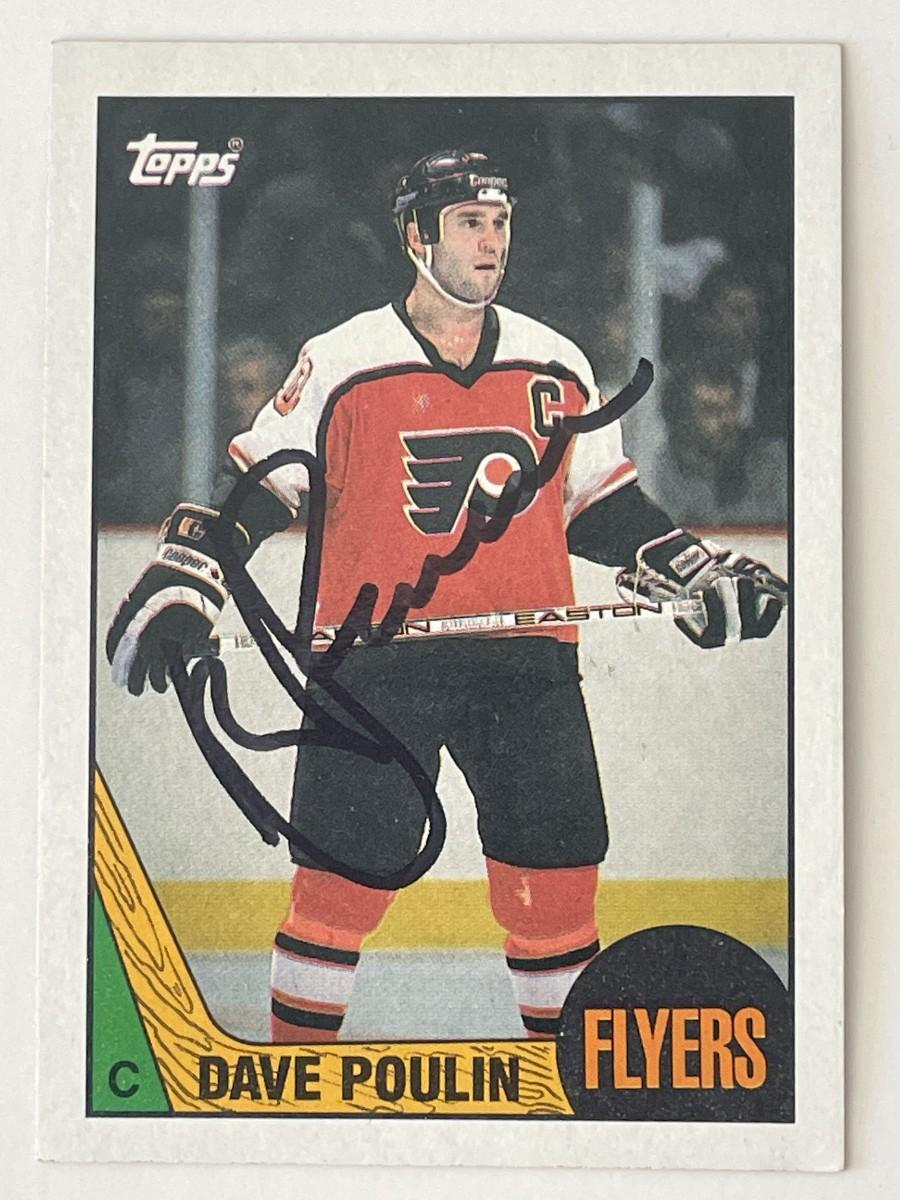 Philadelphia Flyers Dave Poulin 1987 Topps #39 signed trading card ...