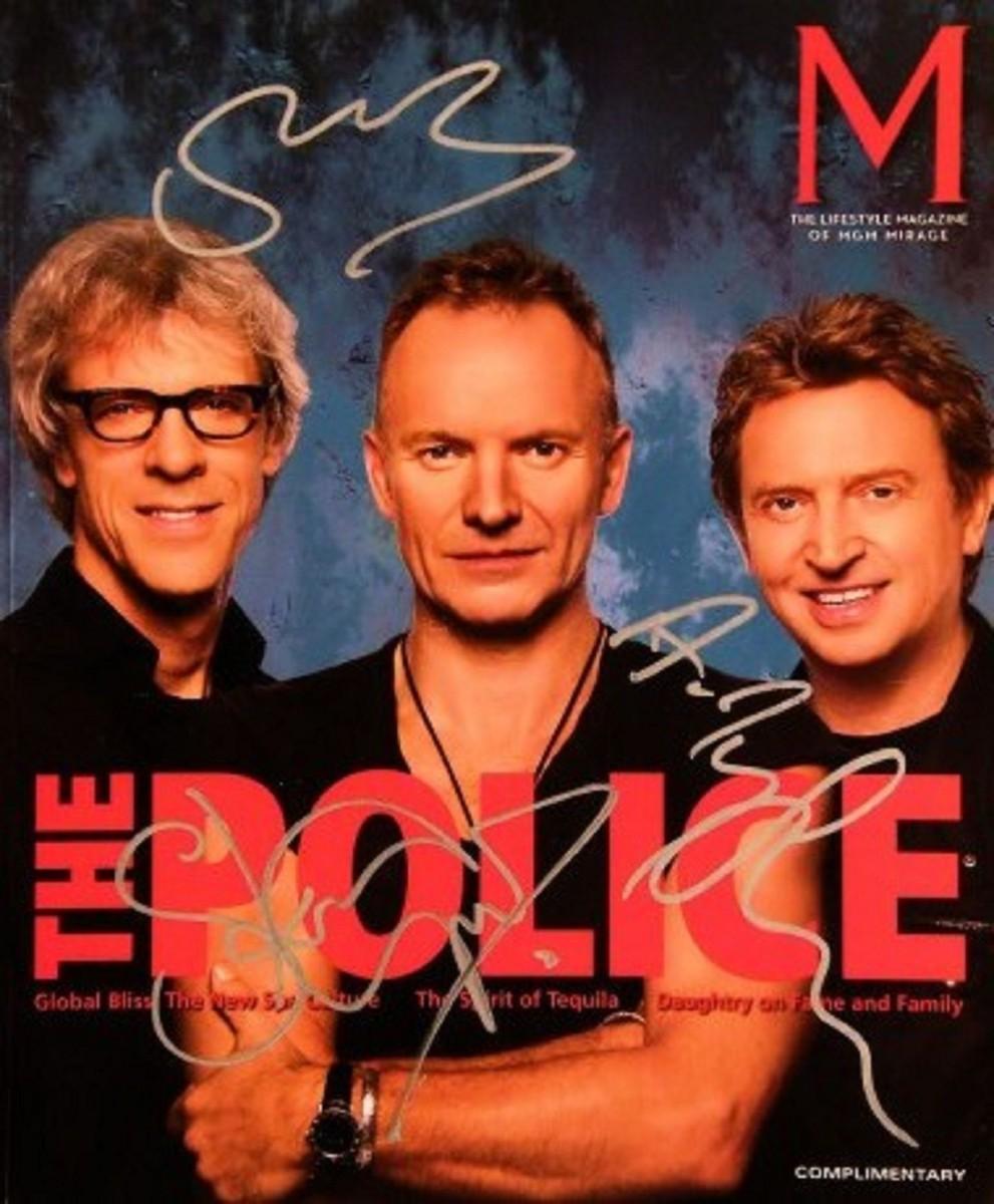 The Police signed magazine | EstateSales.org