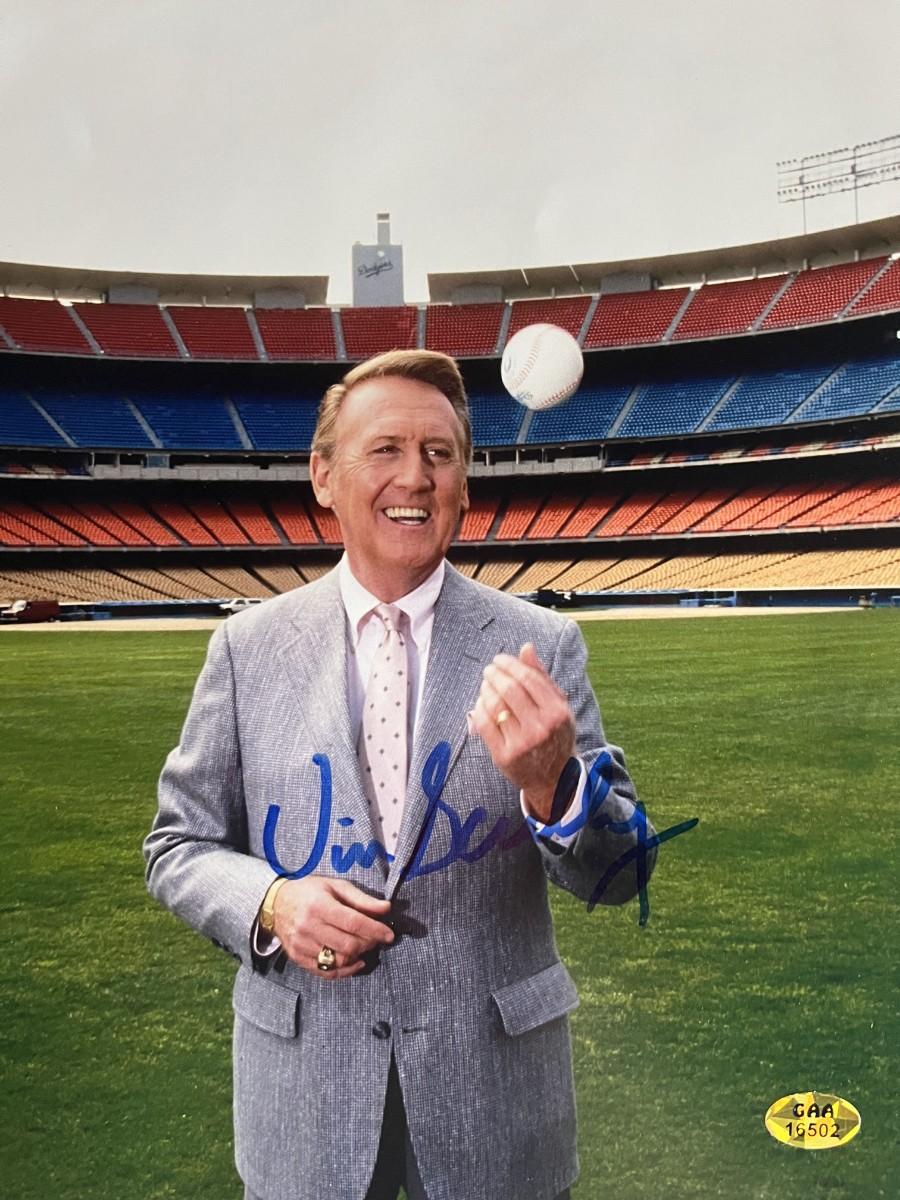 Vin Scully signed photo | EstateSales.org