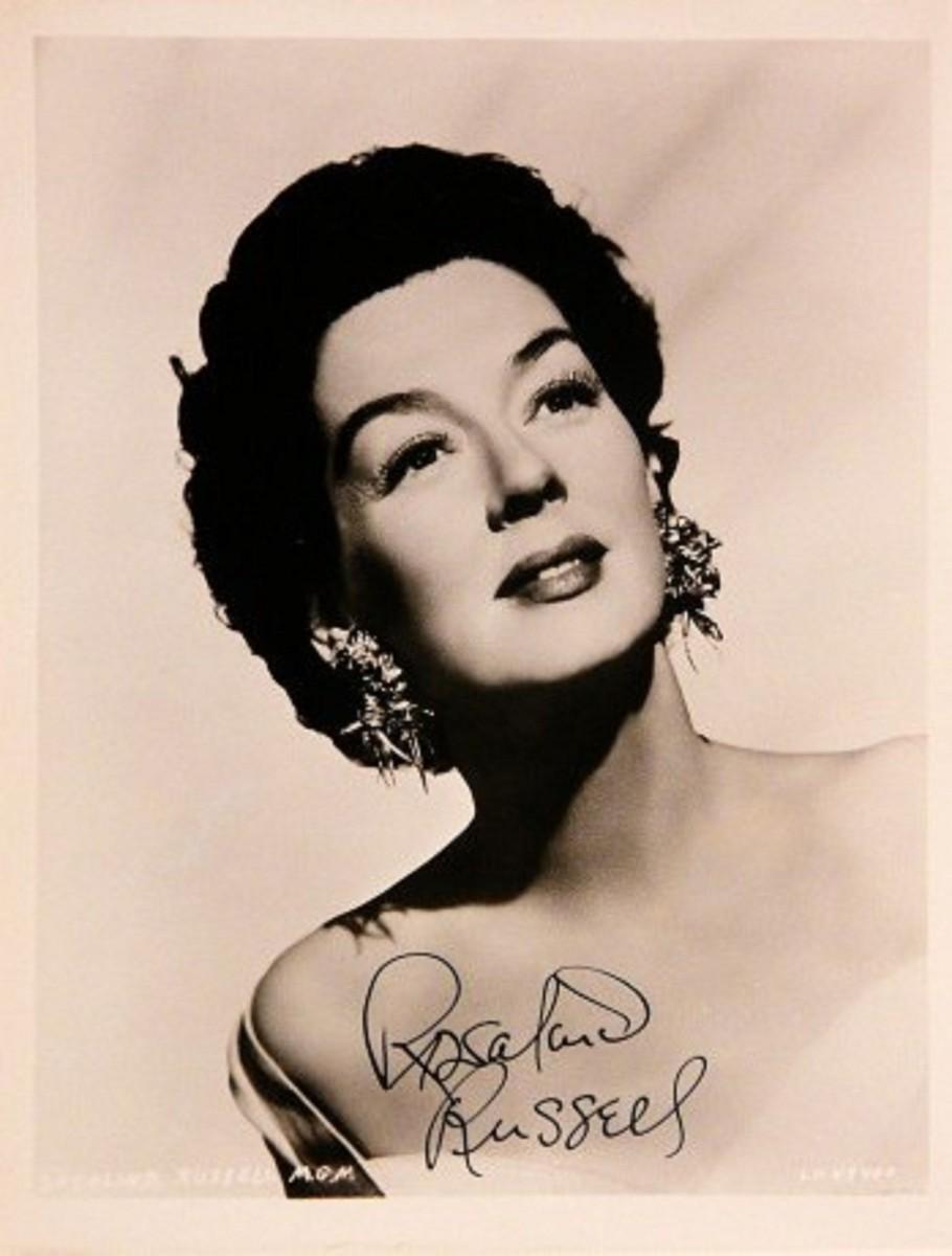 Rosalind Russell signed portrait photo | EstateSales.org