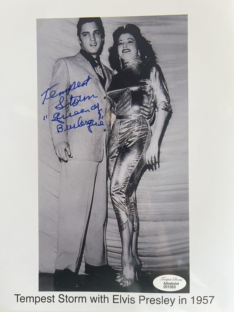Tempest Storm signed photo | EstateSales.org