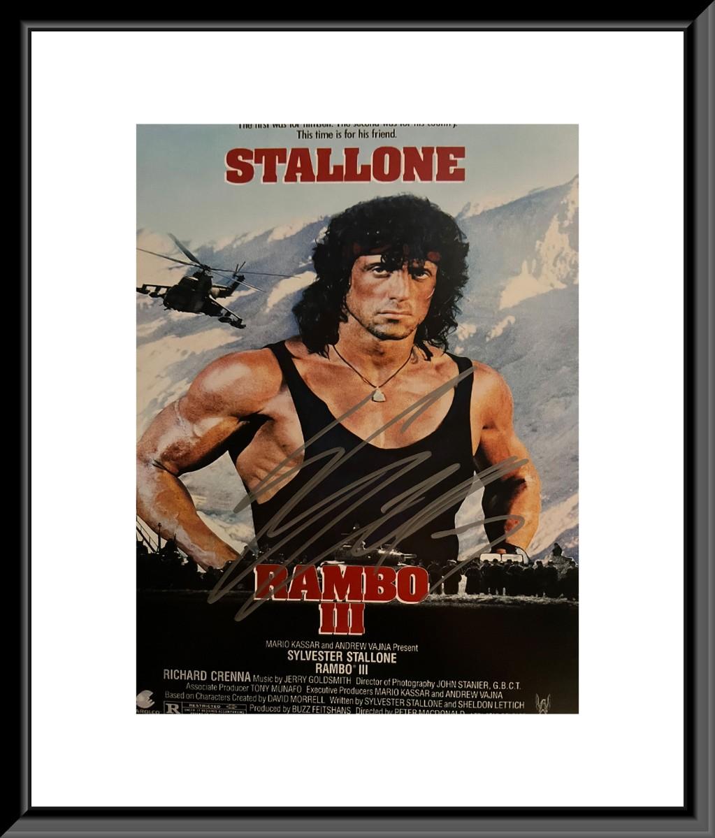 Rambo Sylvester Stallone signed photo | EstateSales.org