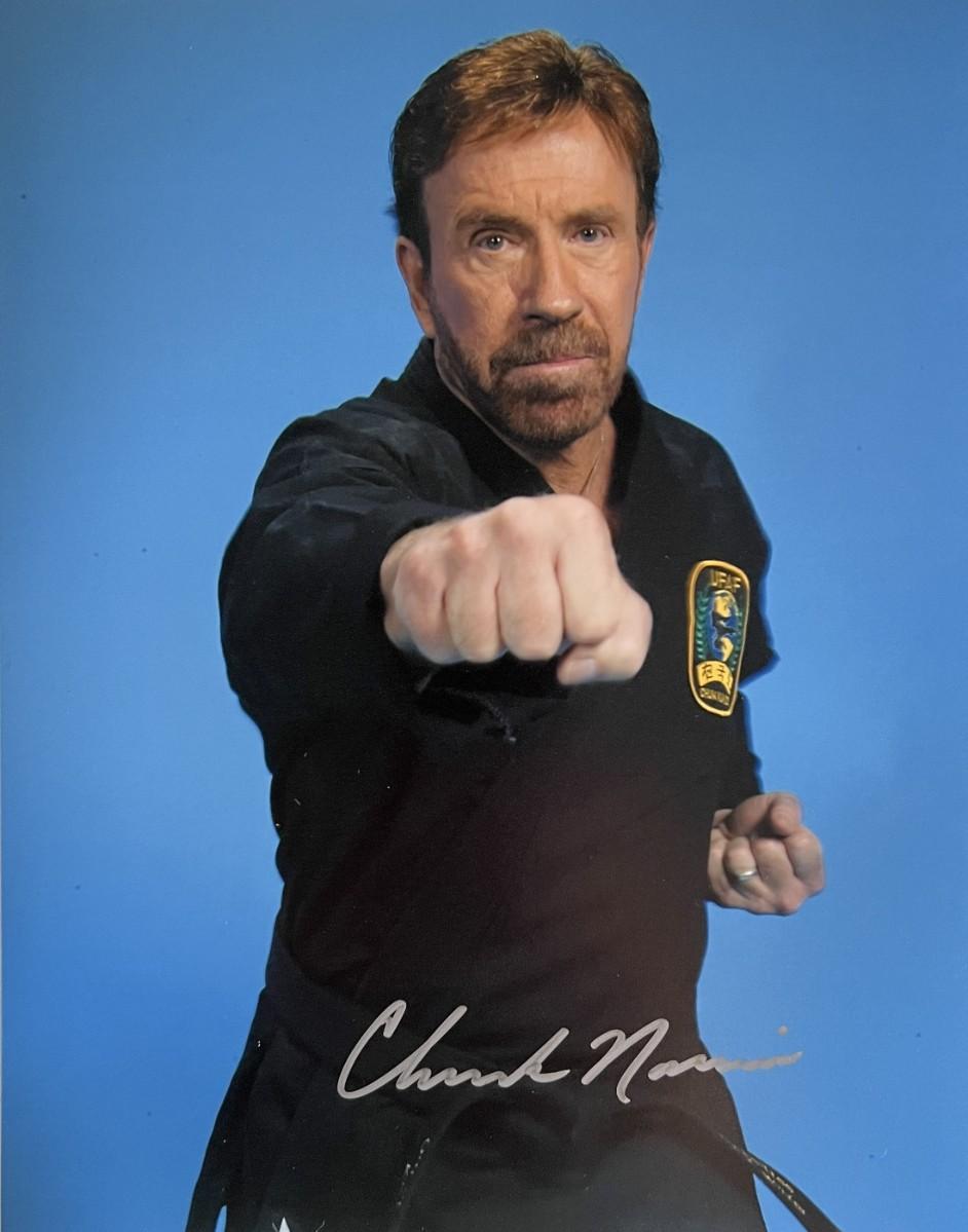 Chuck Norris signed photo | EstateSales.org