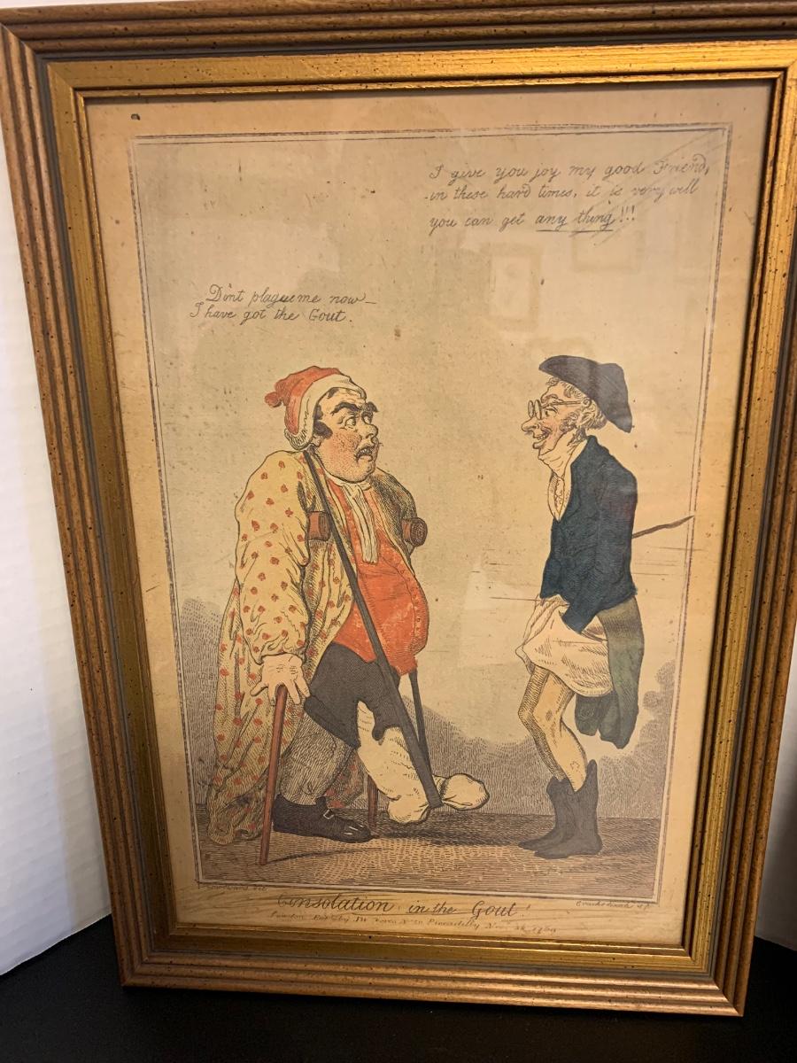 Gout Cartoon Print