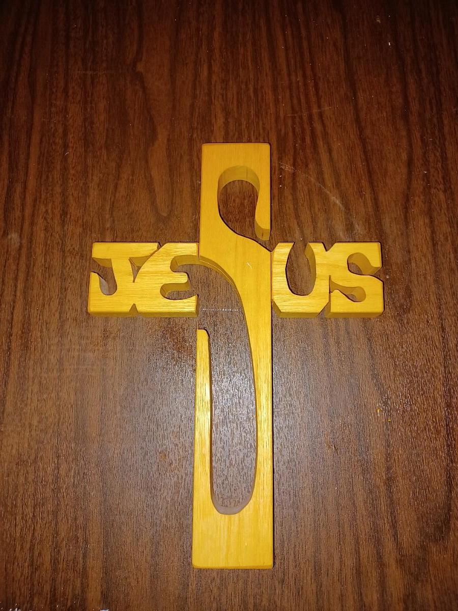 jesus wood sign | EstateSales.org