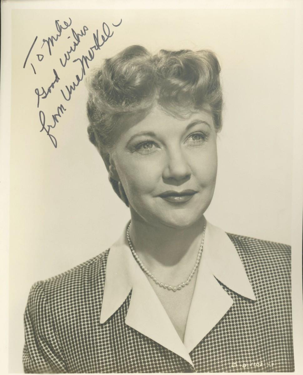 Una Merkel signed photo | EstateSales.org