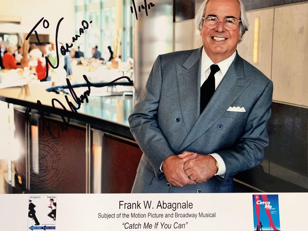 Frank W Abagnale signed photo | EstateSales.org