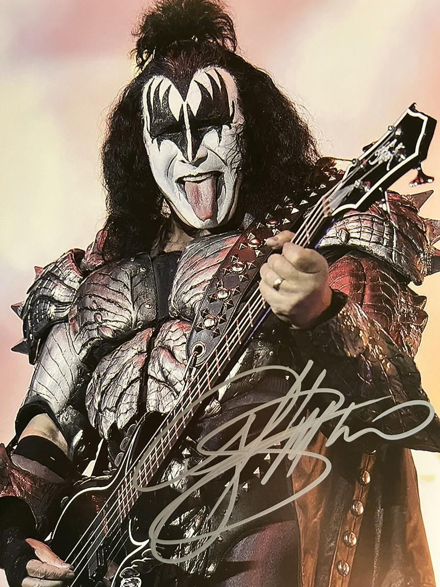 Kiss Gene Simmons Signed Photo 6954