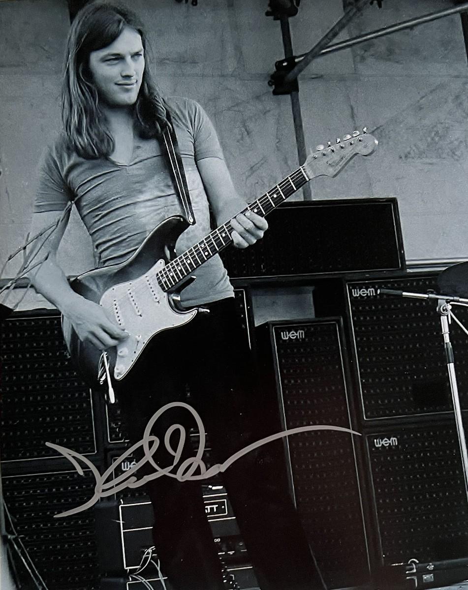 Pink Floyd David Gilmour signed photo | EstateSales.org