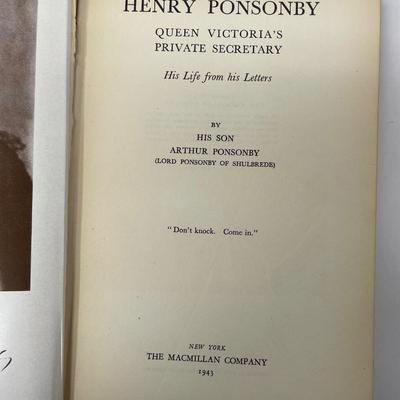 Queen Victoria’s Private Secretary, Arthur Ponsonby | EstateSales.org