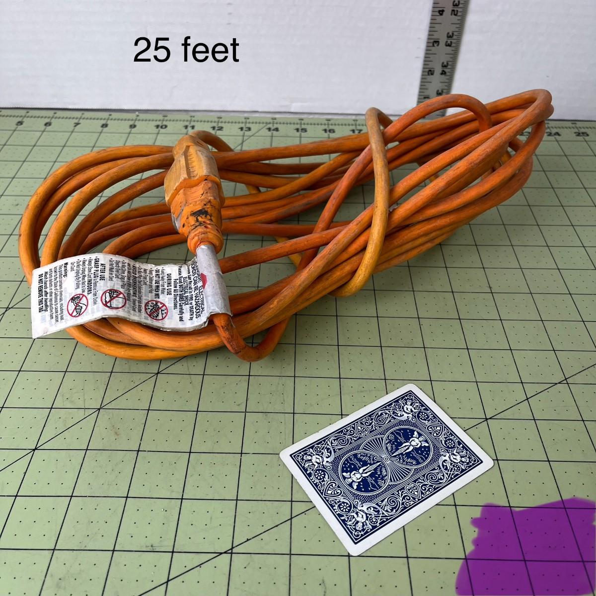 25' Orange Extension Cord | EstateSales.org