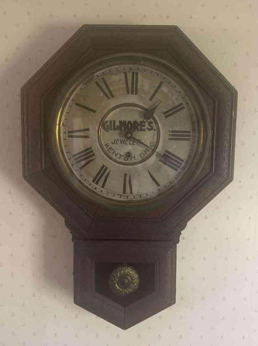 Gilmore’s Jeweler, Kenton, Ohio Antique Clock By The Sessions Clock ...