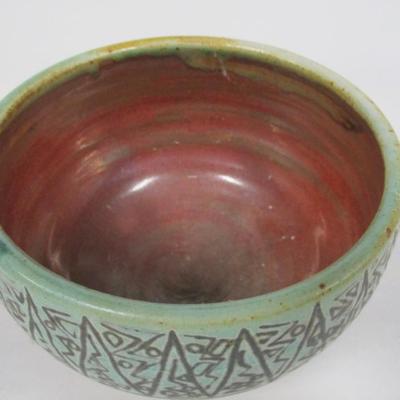Signed Hand Thrown Pottery Bowl | EstateSales.org