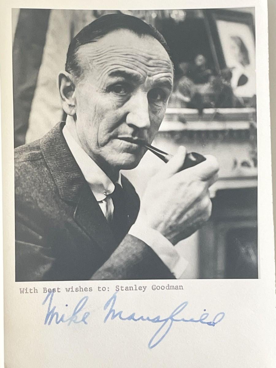 US Senator Mike Mansfield signed photo | EstateSales.org