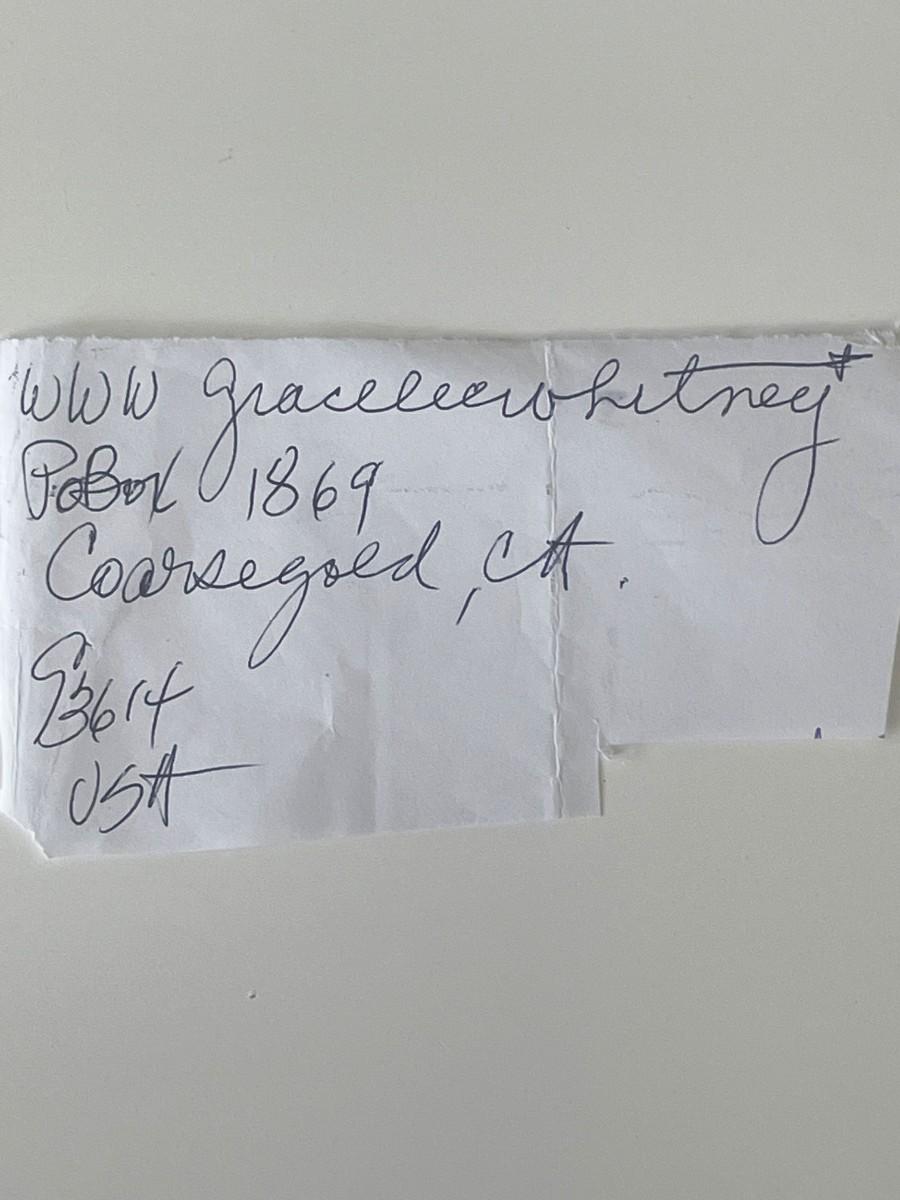 Grace Lee Whitney signature cut | EstateSales.org