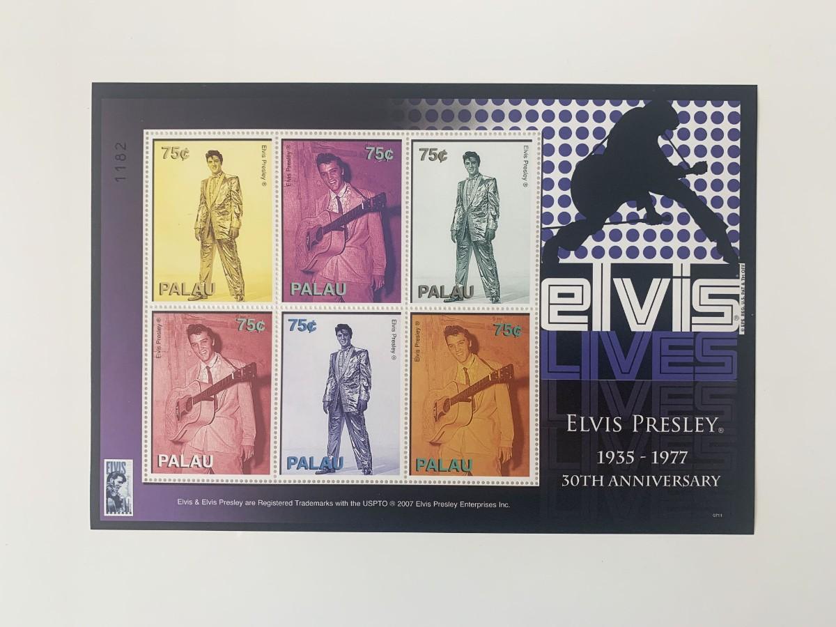 Elvis Presley 50th Anniversary Commemorative Stamp Set - Palau ...