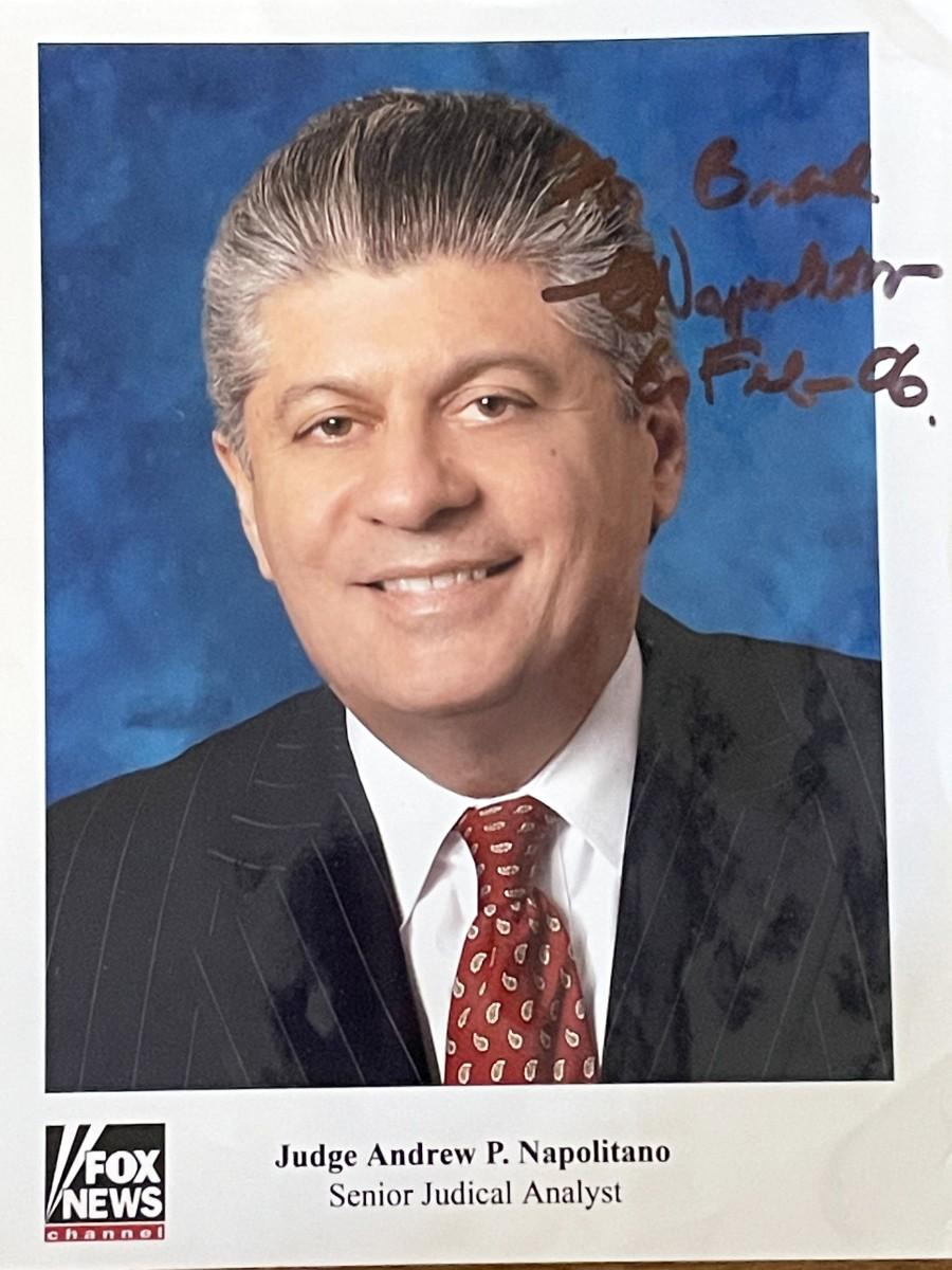 Judge Andrew P Napolitano Signed Photo Estatesales Org