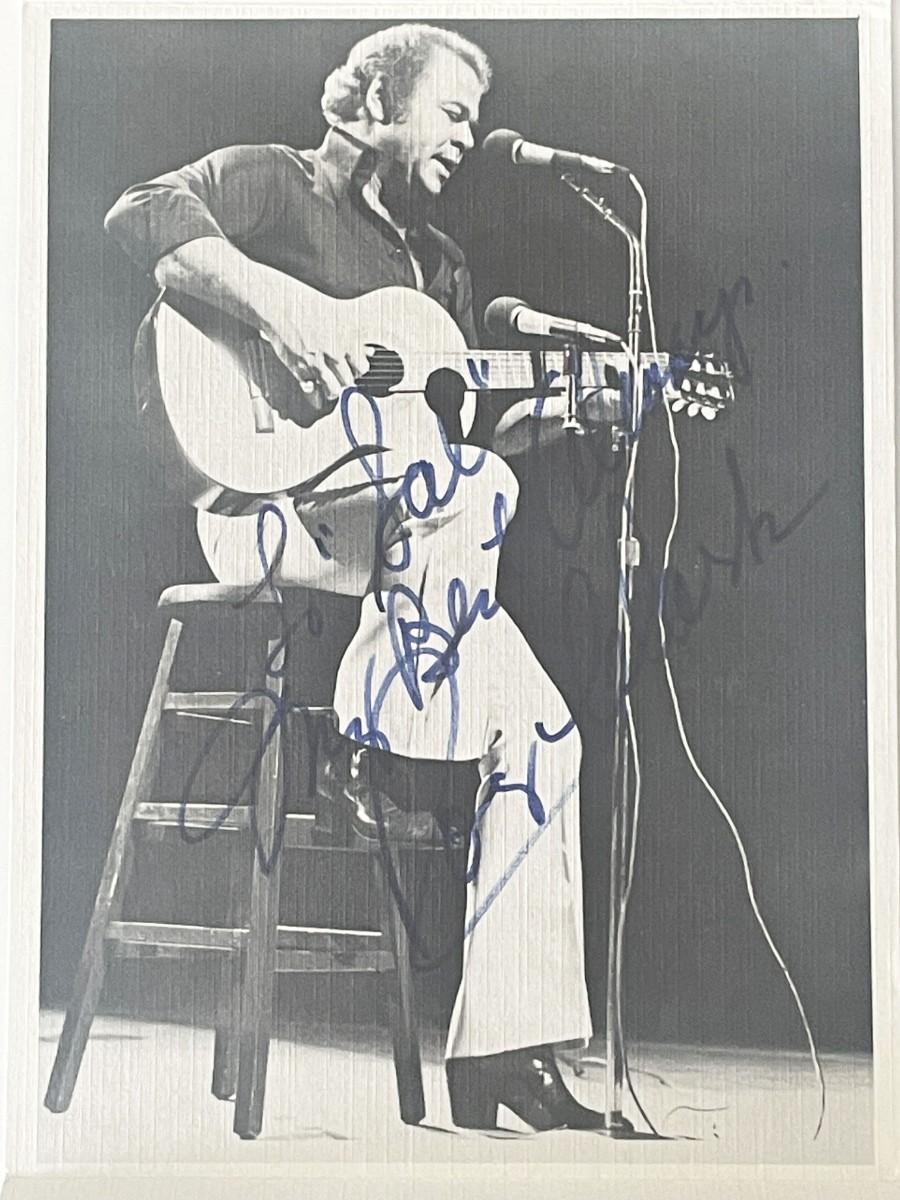 Hee Haw host Ray Clark signed photo card | EstateSales.org