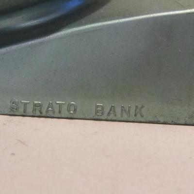 Vintage Cast Metal Strato Bank- In Working Condition with Key ...