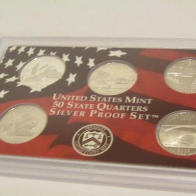 2005 US Mint State Quarters Silver Proof Set- 5 State Quarters. Choice ...