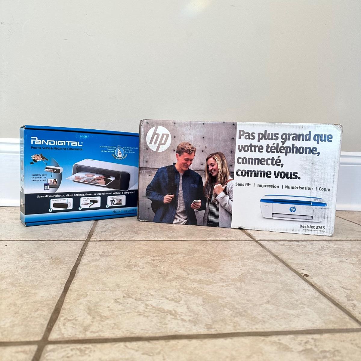 LOT 68N HP DeskJet 3755 And Pandigital Photo Slide And Negative lot-68n-hp-deskjet-3755-and-pandigital-photo-slide-and-negative