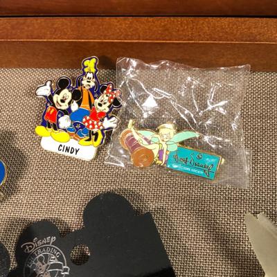 LOT 256M: Disney Pin Trading Collection - Shadow box, Pins w/ OG ...