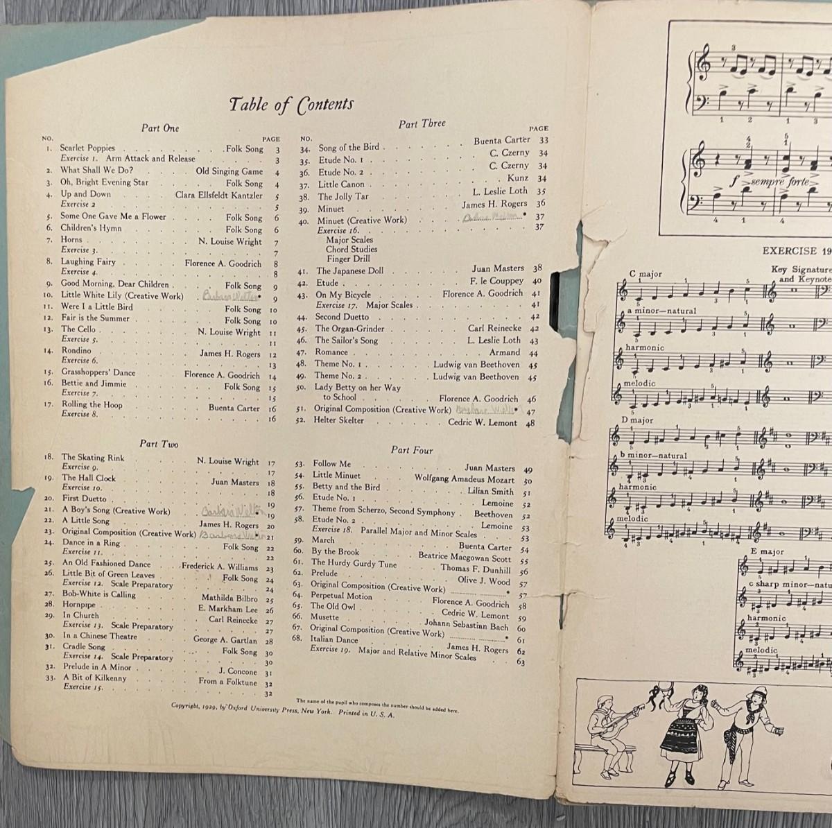 Ernest Schelling, forward, The Oxford Piano Course Second Book ...