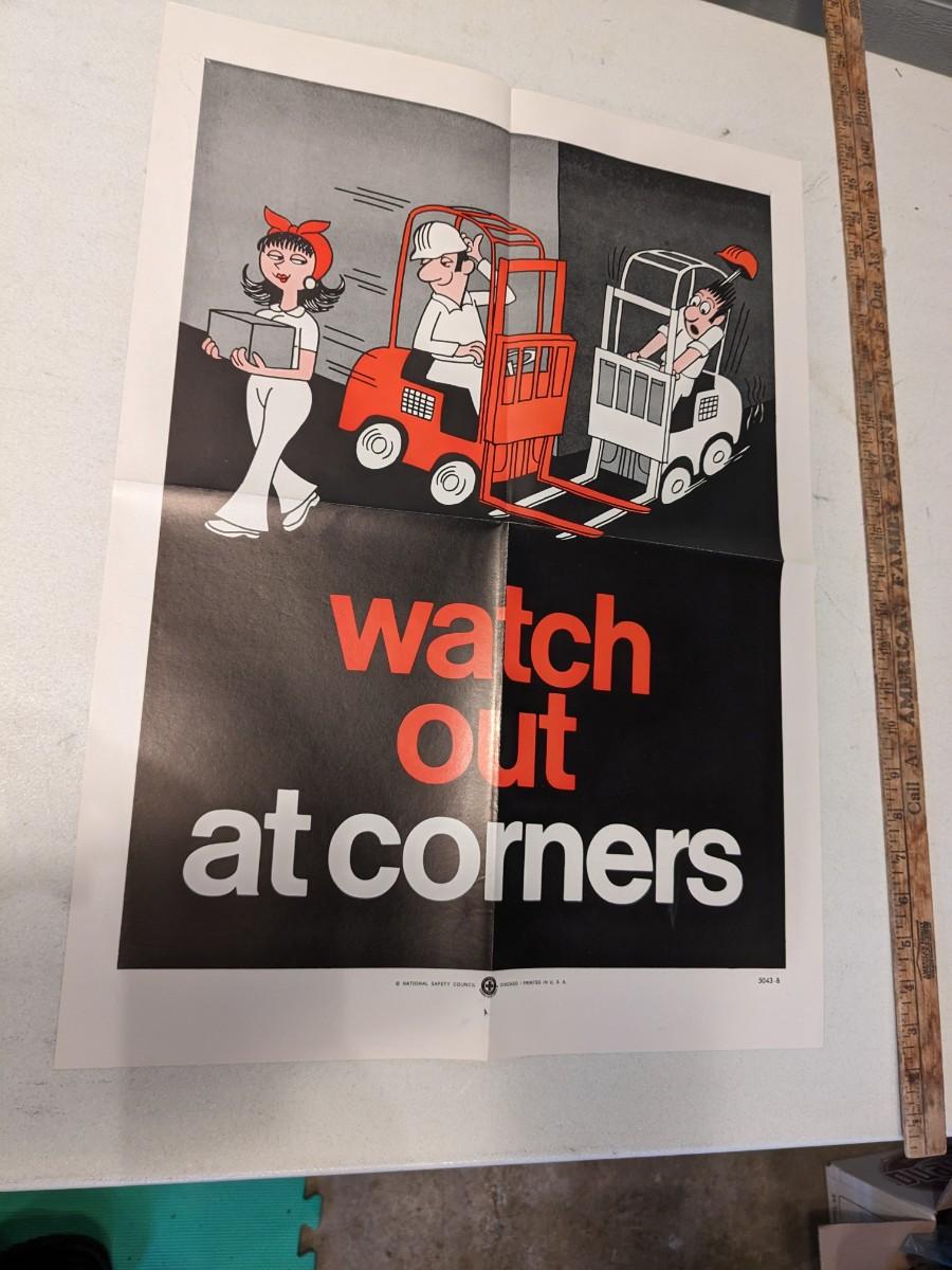 Vintage Safety Poster, Watch Out | EstateSales.org