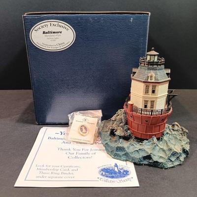 LOT 3L: Set of 5 Harbour Lights Collectors Society Exclusive Miniature ...