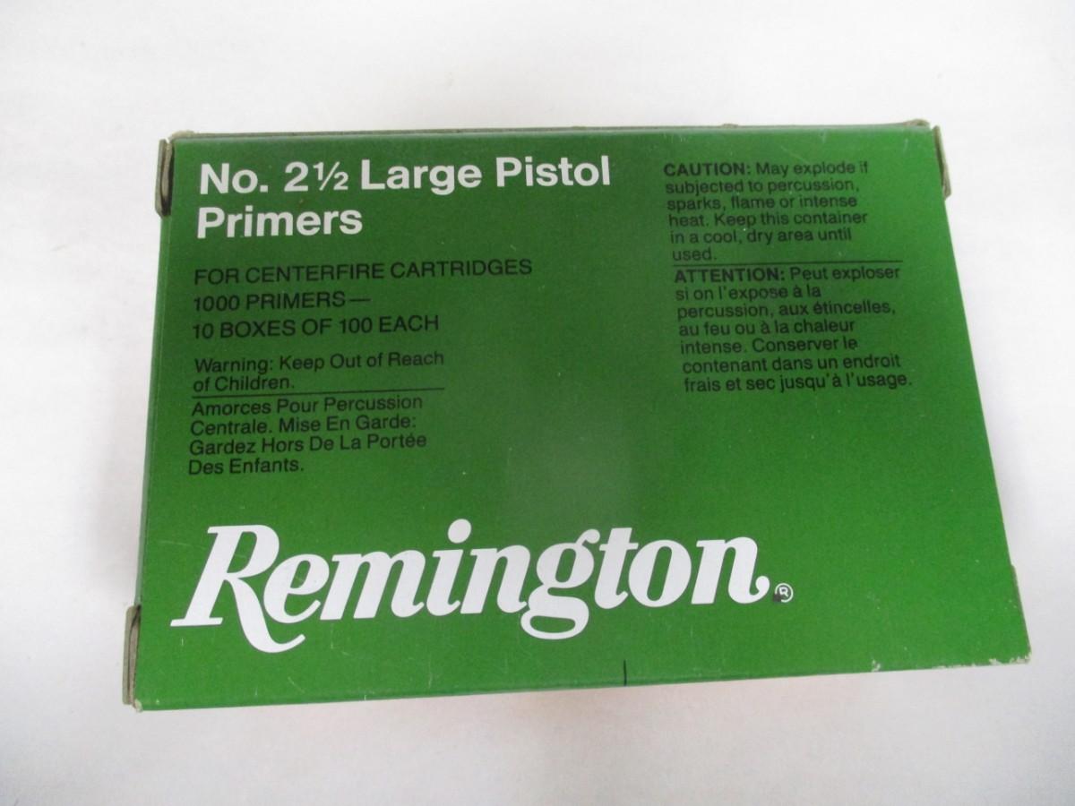 Remington No. 2 1/2 Large Pistol Primers Choice 2 | EstateSales.org