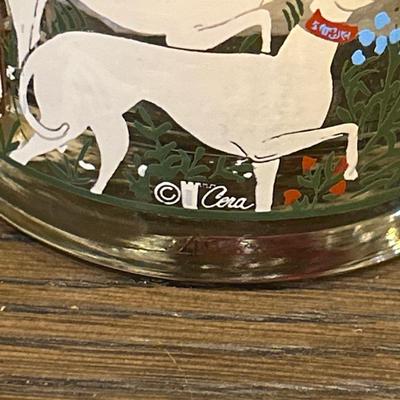 Ruby Red Royal Pitcher & 5 Cera Unicorn glasses | EstateSales.org
