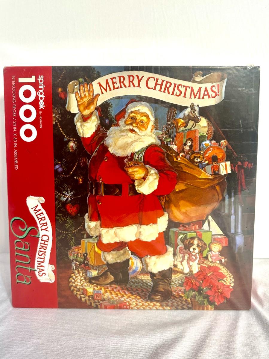 New in Box Springbok Merry Christmas Santa 1000 Piece Puzzle - Never ...