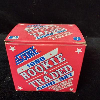 SCORE 1988 ROOKIE & TRADED CARD SET - 110 CARDS, 10 TRIVIA CARDS ...