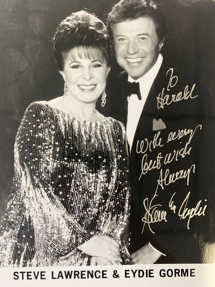 Steve Lawrence And Eydie Gorme Signed Photo