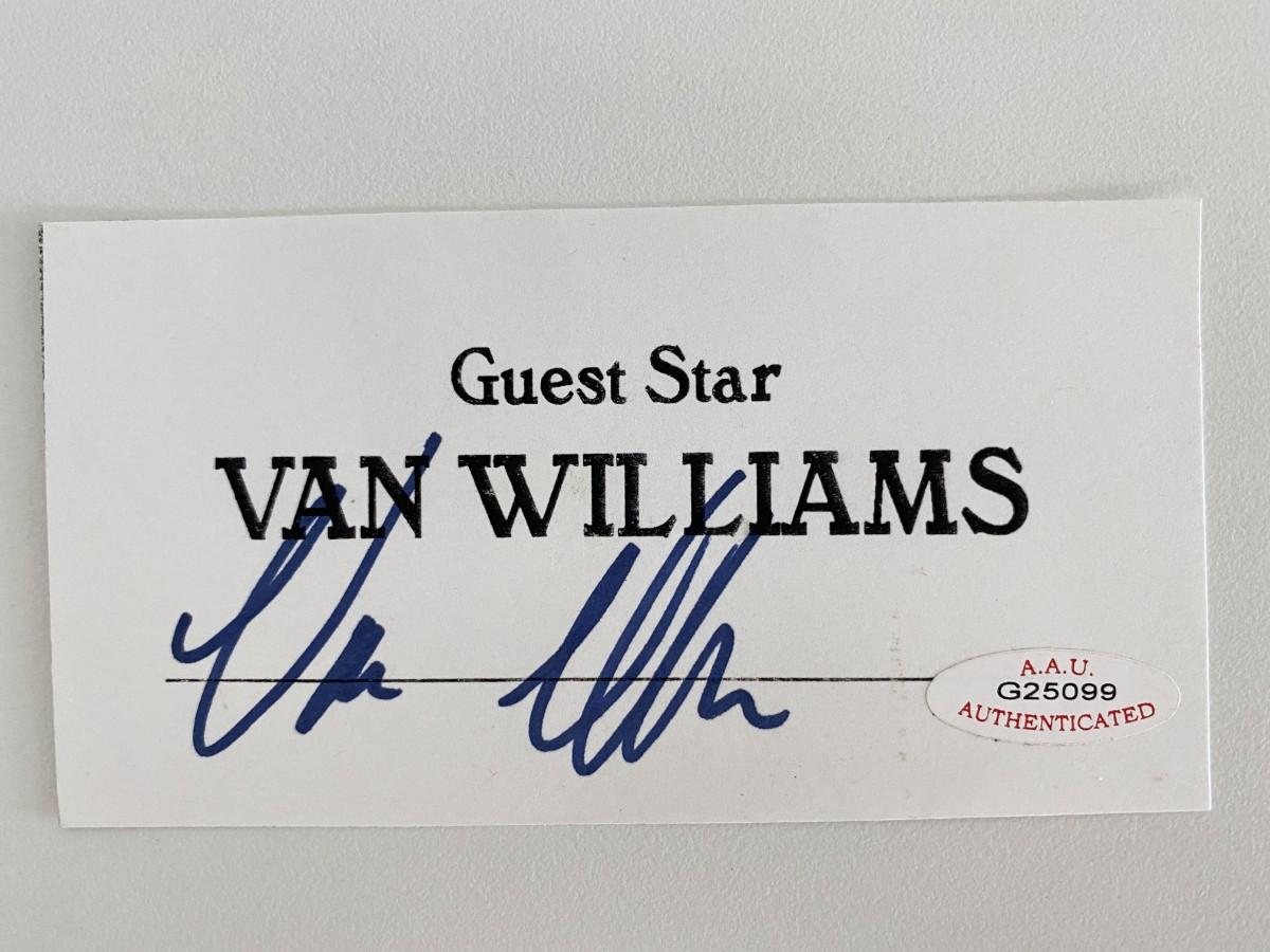 Van Williams Original Signature - A.A.U Authenticated | EstateSales.org