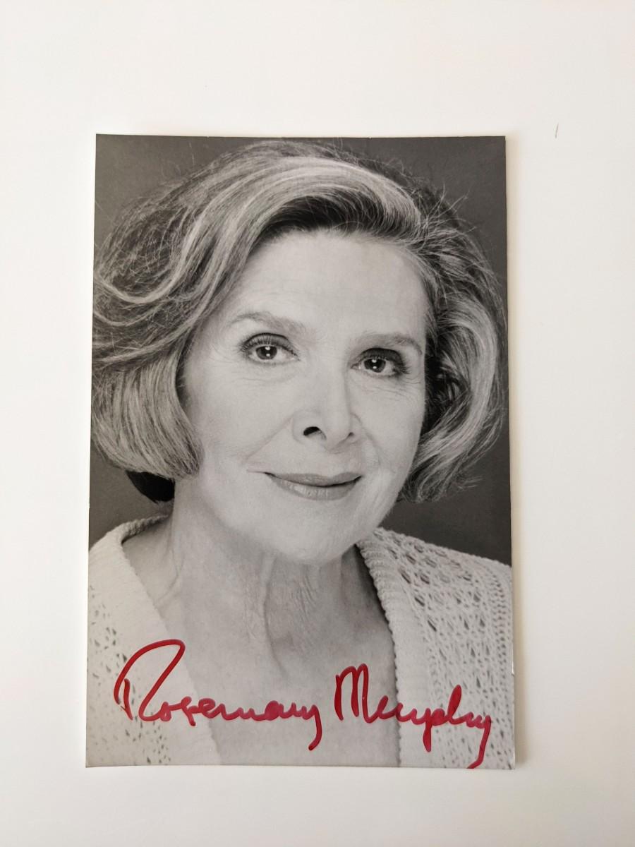 Rosemary Murphy signed photo | EstateSales.org