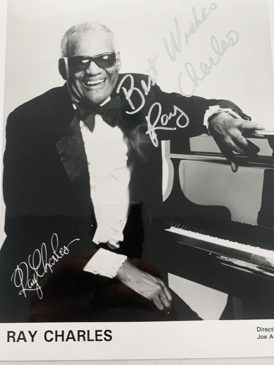 Ray Charles signed photo | EstateSales.org
