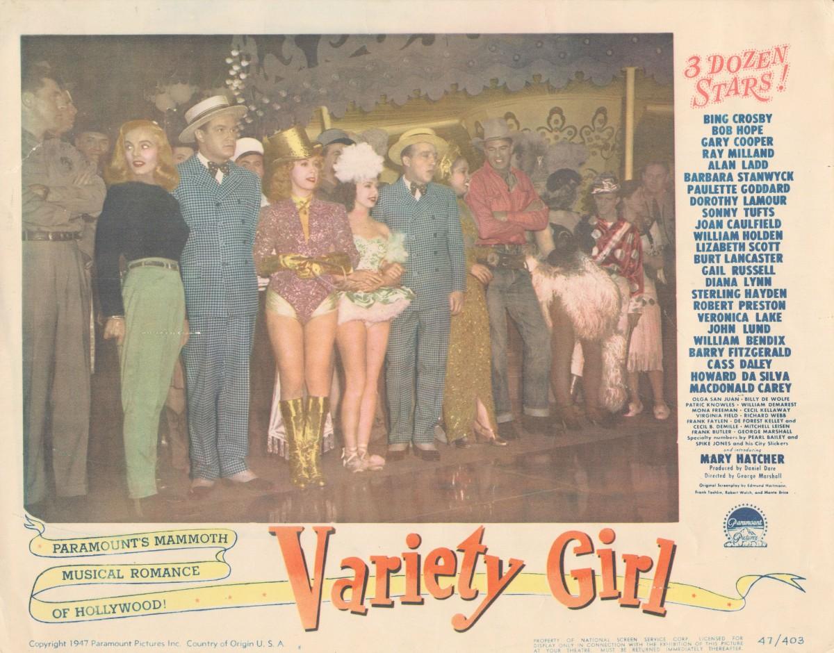 Variety Girl 1947 original vintage lobby card | EstateSales.org