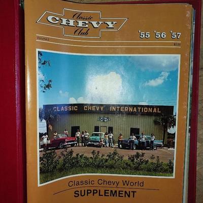 TOTE 1/2 FULL OF '55-'56-'57 CLASSIC CHEVY WORLD MAGAZINES ...