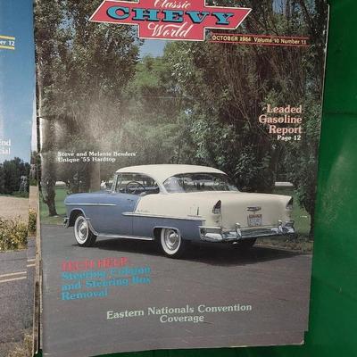 TOTE 1/2 FULL OF '55-'56-'57 CLASSIC CHEVY WORLD MAGAZINES ...