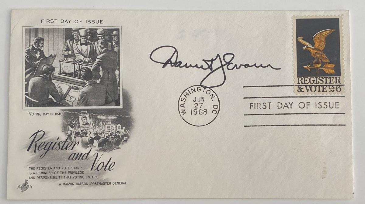 signed commemorative cover | EstateSales.org