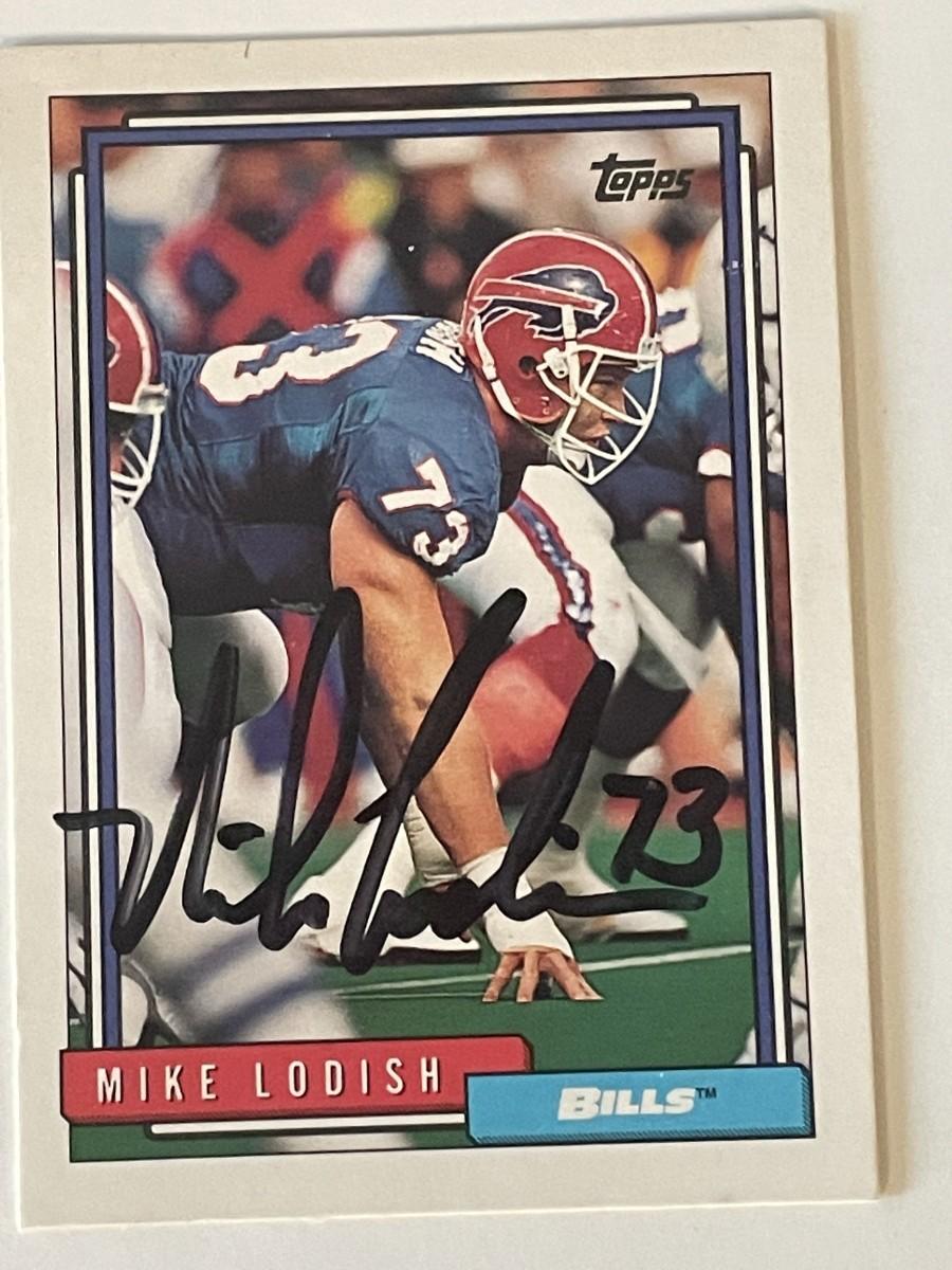 Buffalo Bills Mike Lodish signed 1992 Topps #666 trading card ...