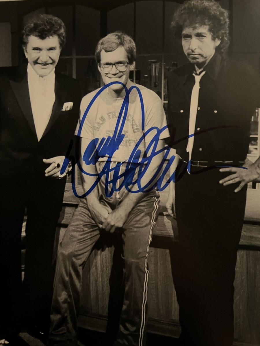 David Letterman signed photo | EstateSales.org