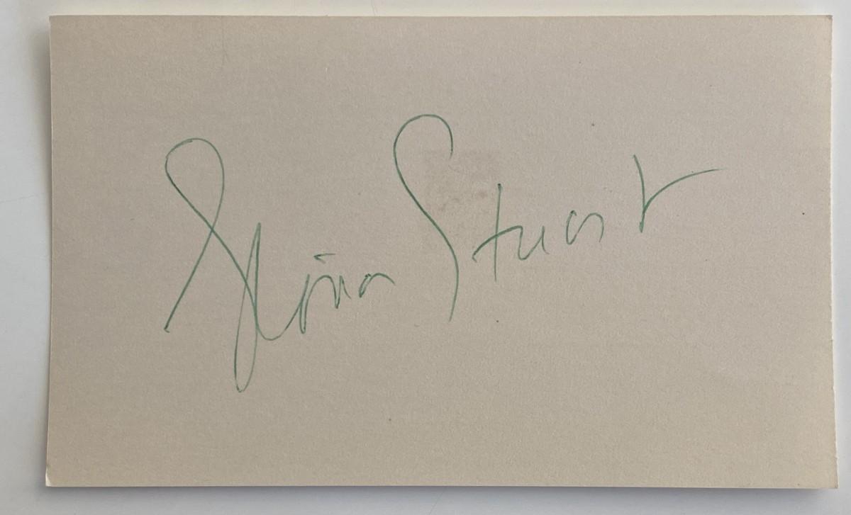 Gloria Stuart original signature | EstateSales.org