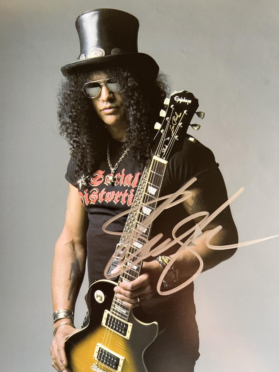 Guns N Roses Slash signed photo | EstateSales.org