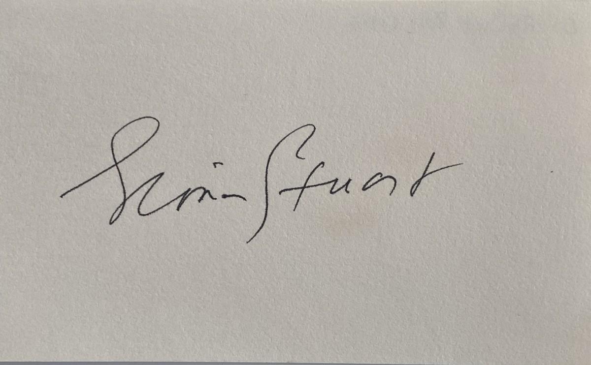 Gloria Stuart original signature | EstateSales.org