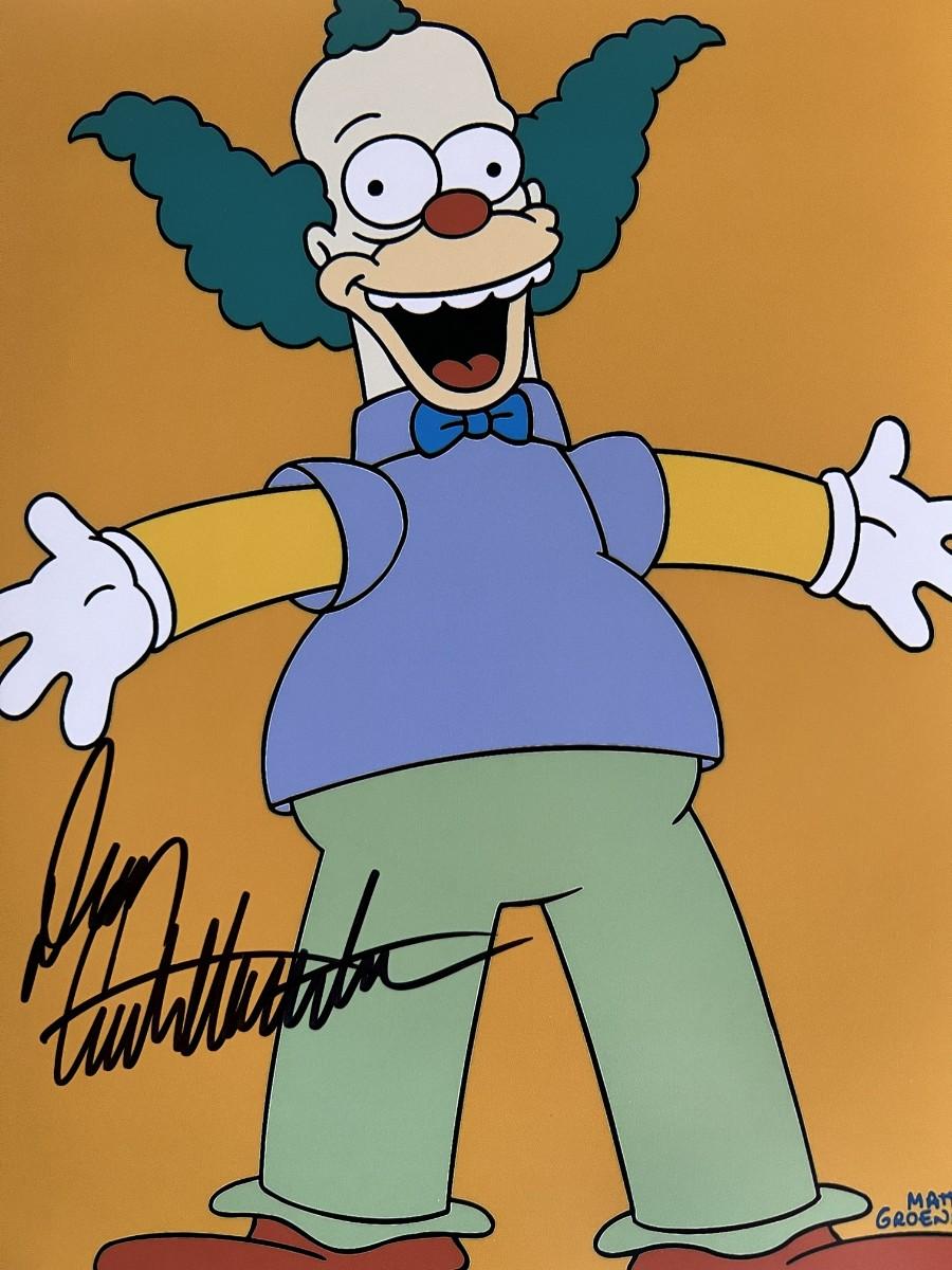 The Simpsons Krusty the Clown Dan Castellaneta signed photo ...
