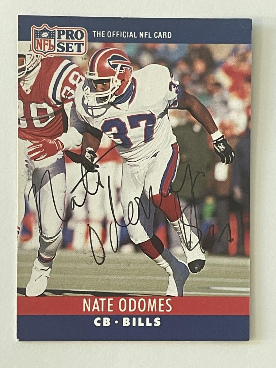 Buffalo Bills Nate Odomes 1990 NFL #37 signed card | EstateSales.org