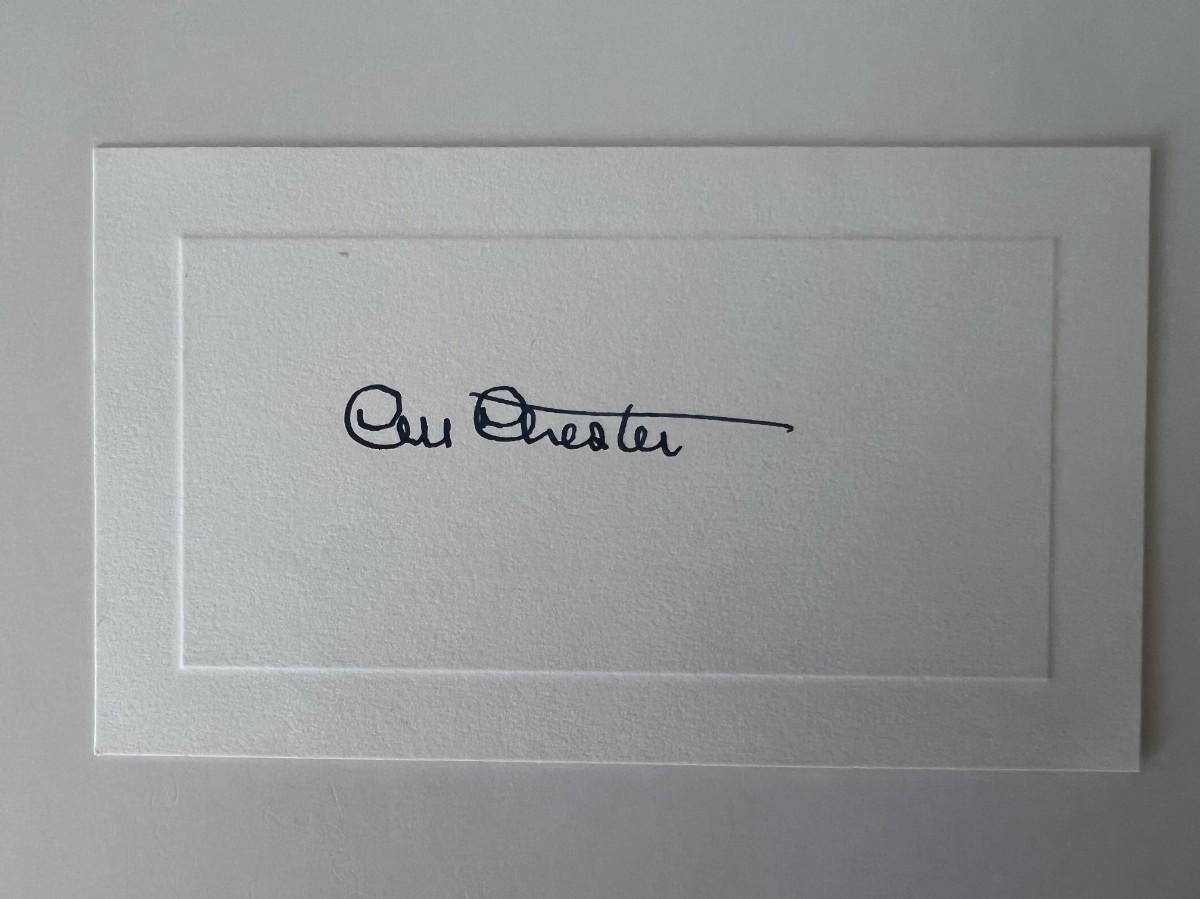 WWI Colby Mitchell Chester original signature | EstateSales.org