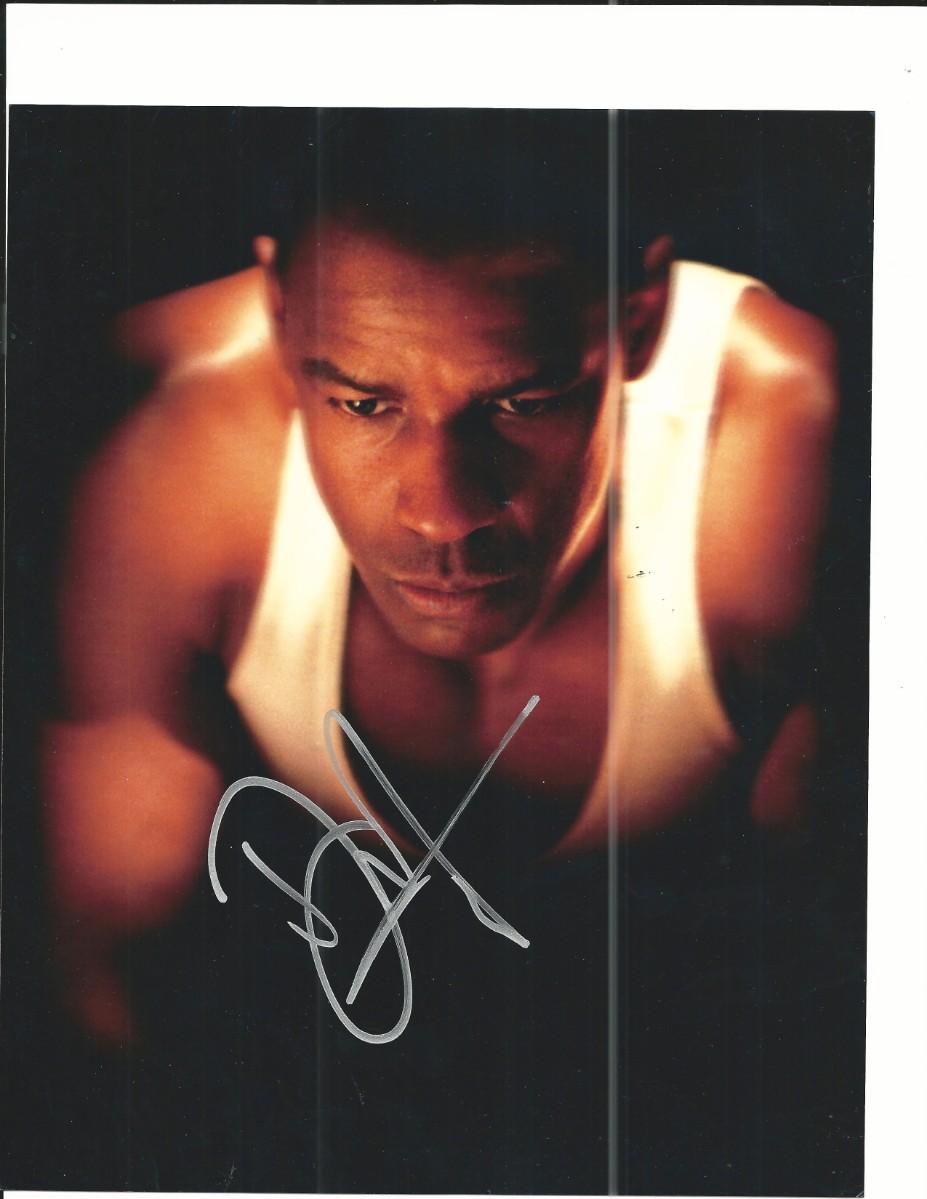 Denzel Washington signed photo | EstateSales.org